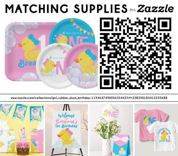 Invitaciones De Patito De Goma Rosa Rubber Ducky Baby Shower