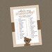 Teddy Bear Baby Animal Match Shower Game - INSTANT DOWNLOAD - Teddy ...