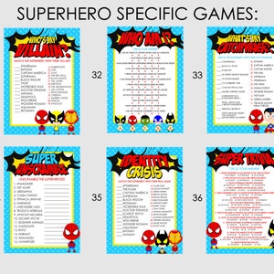 Superhero Baby Shower Games - PICK ANY 10 - 36 Games to Choose From ...