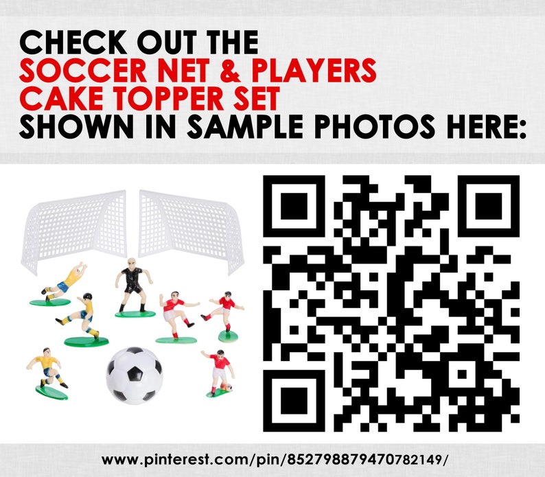 Editable Edible Soccer Field Personalized Birthday Cake Topper ...