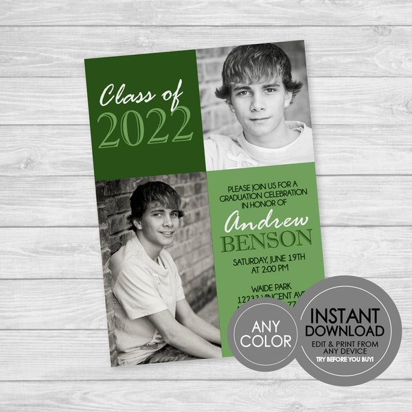 4x6 Graduation Party Invitation - Etsy