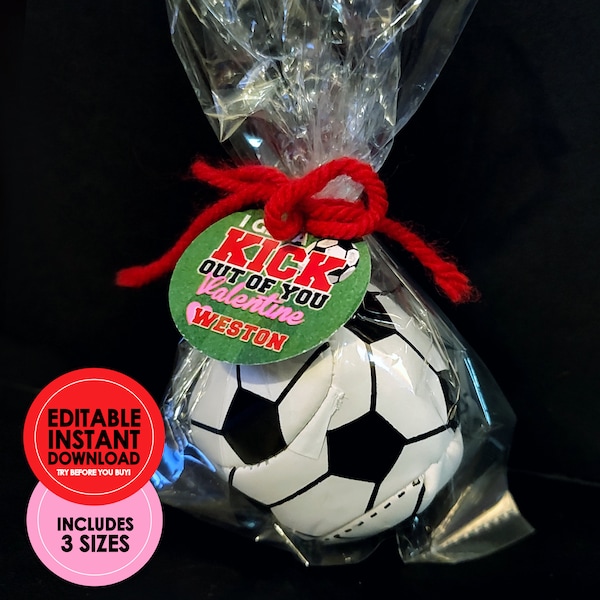 Soccer Valentine - Etsy