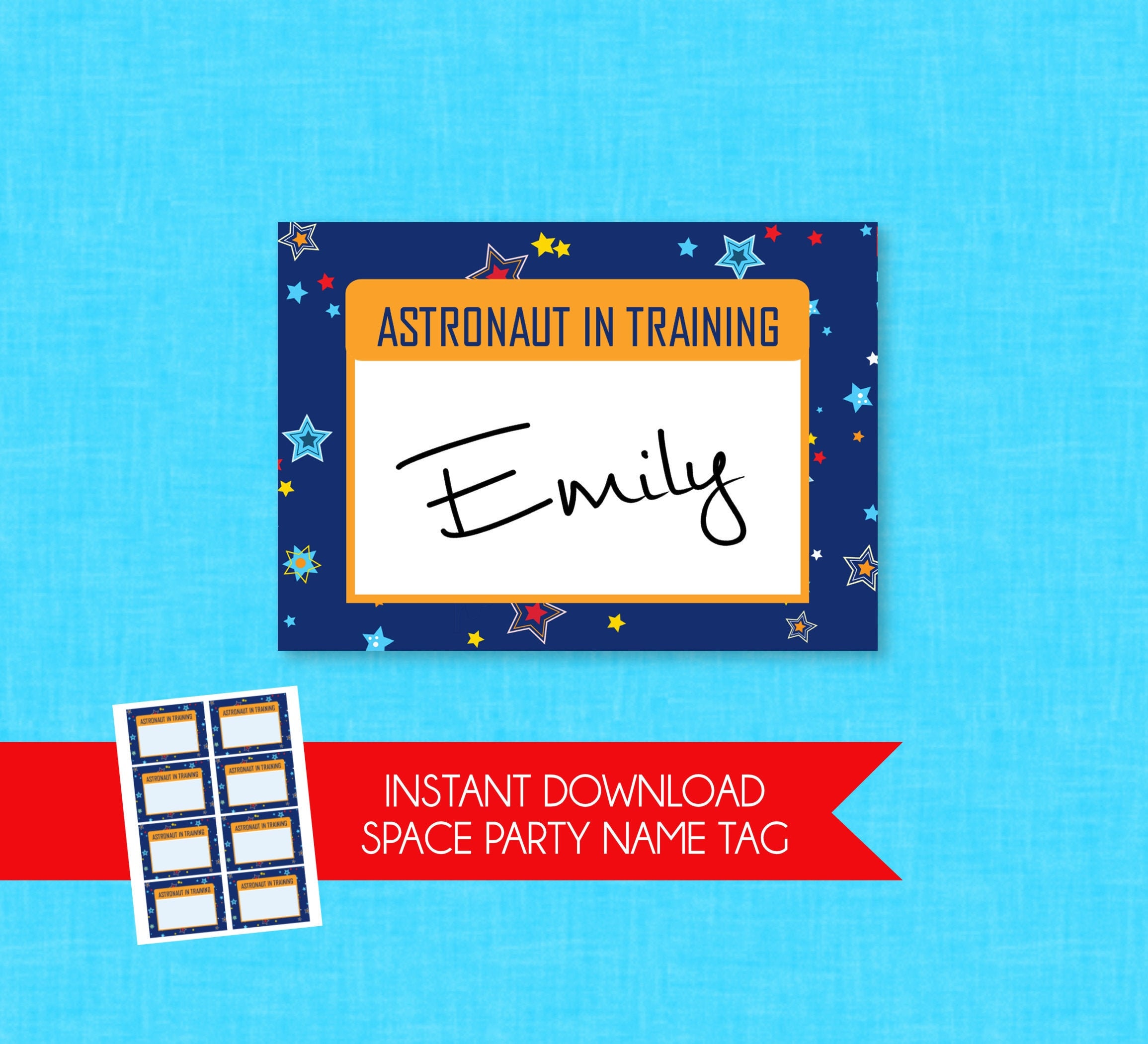 Astronaut Name Tags