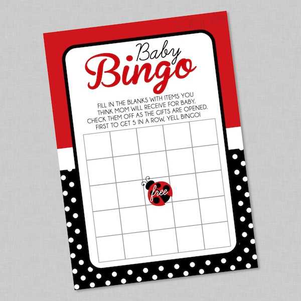 Ladybug Bingo - Etsy