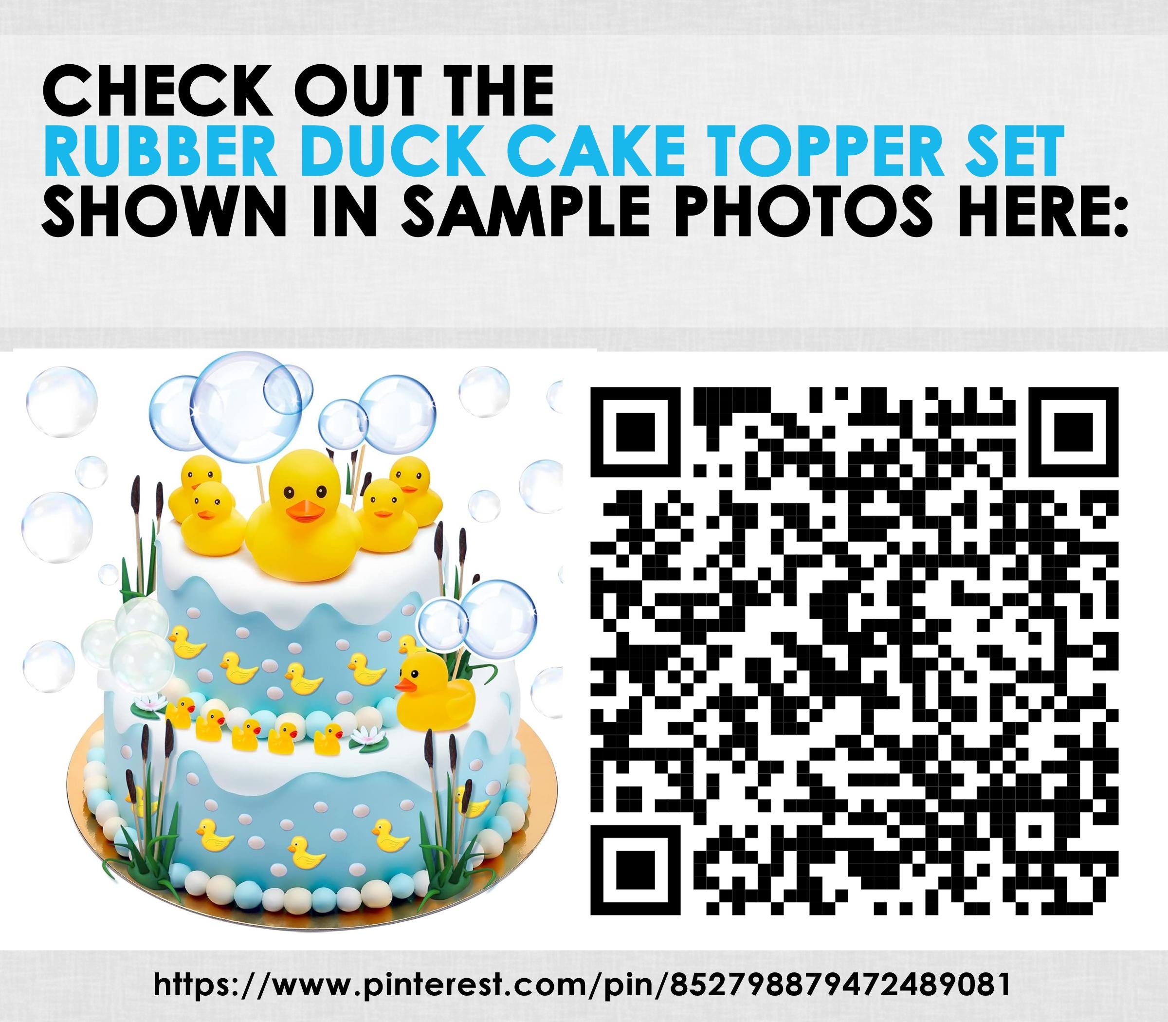 Edible Rubber Duck Baby Shower Personalized Cake Topper Sugar Sheet ...