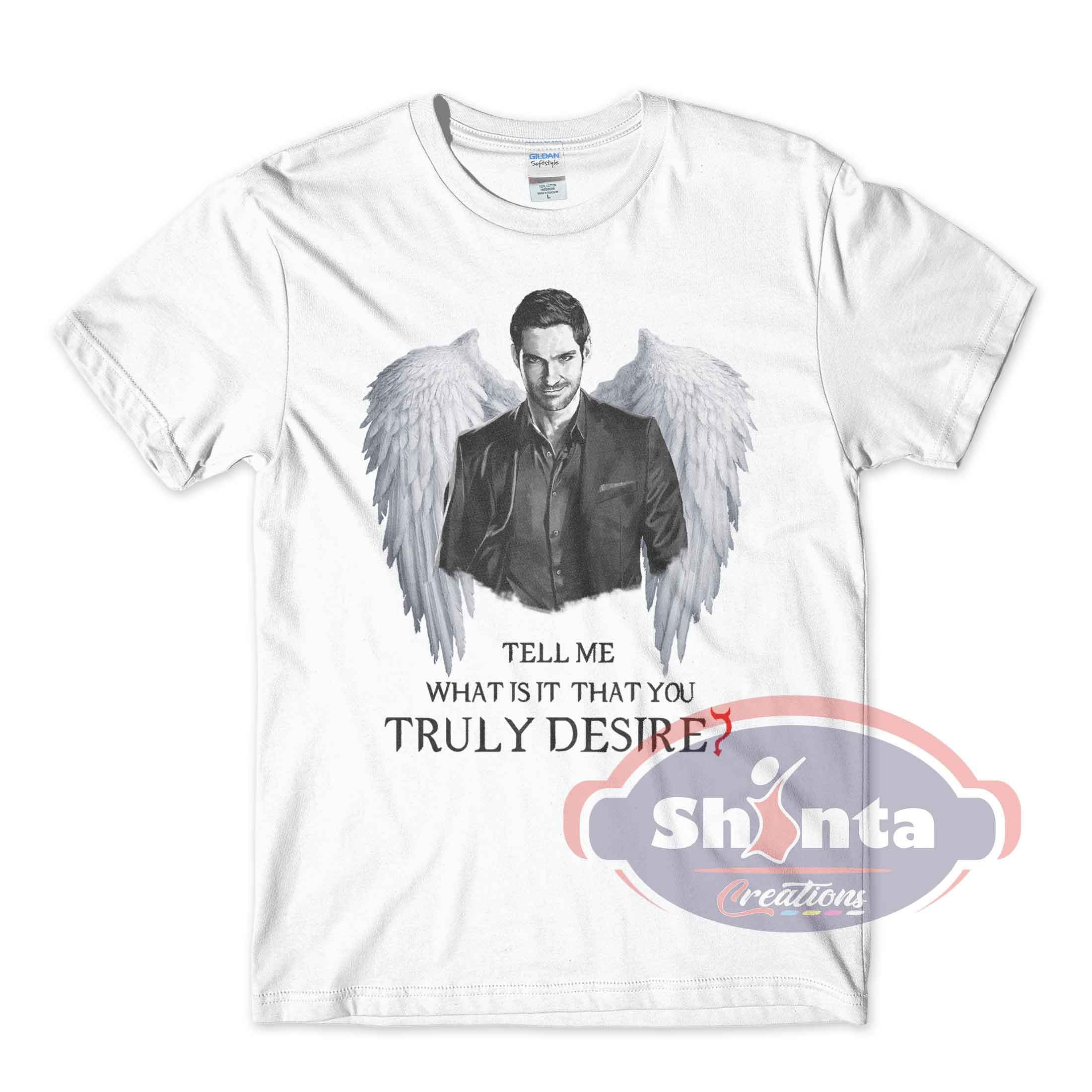 Lucifer shirt Lucifer T-shirt Lucifer Morningstar Wings | Etsy