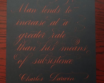 Charles Darwin Quote - Etsy