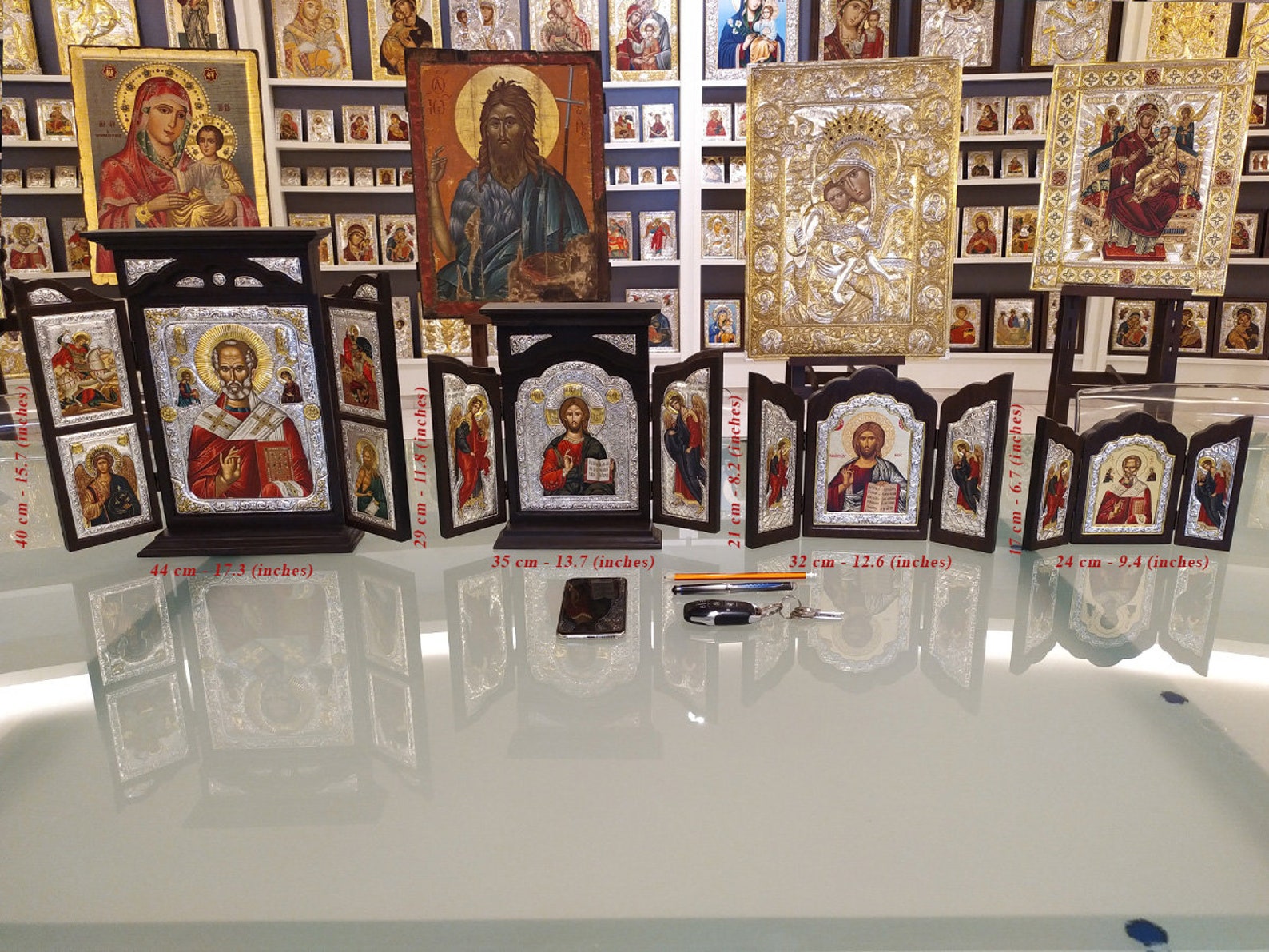 Orthodox Icon the Holy Family Triptych 17x24 Cm. Goldplated - Etsy