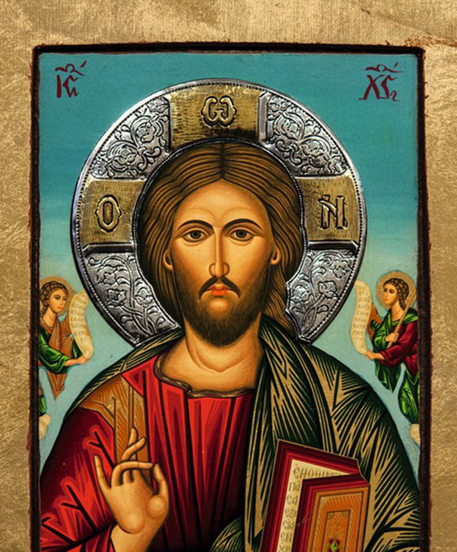 Byzantine Icon Jesus Christ Pantocrator 40x27 Cm. Orthodox - Etsy