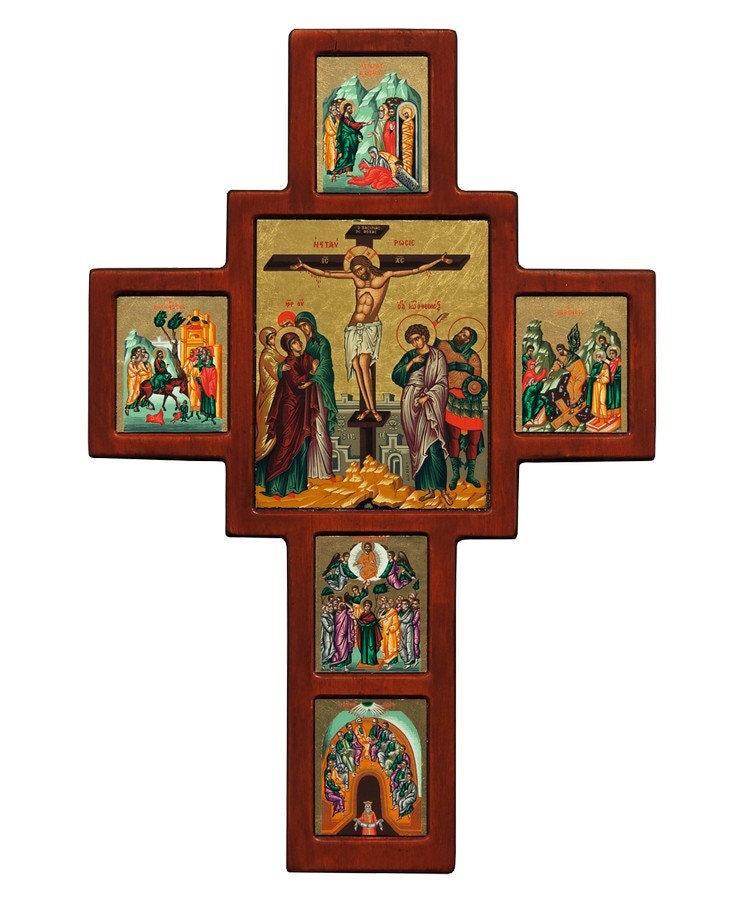 Holz Segen Kreuz die Kreuzigung 146 X 94 Zoll orthodoxe | Etsy