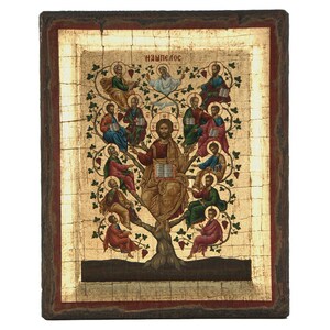 The Vine Tree 29x23 Cm. Old Looking Byzantine Icon Orthodox - Etsy