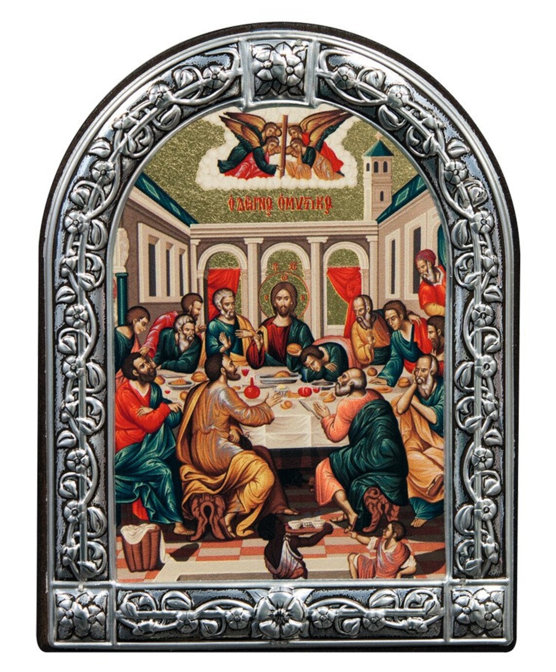 Byzantine Orthodox Icon the Last Supper 8.3X6.3 Inches Crafted - Etsy