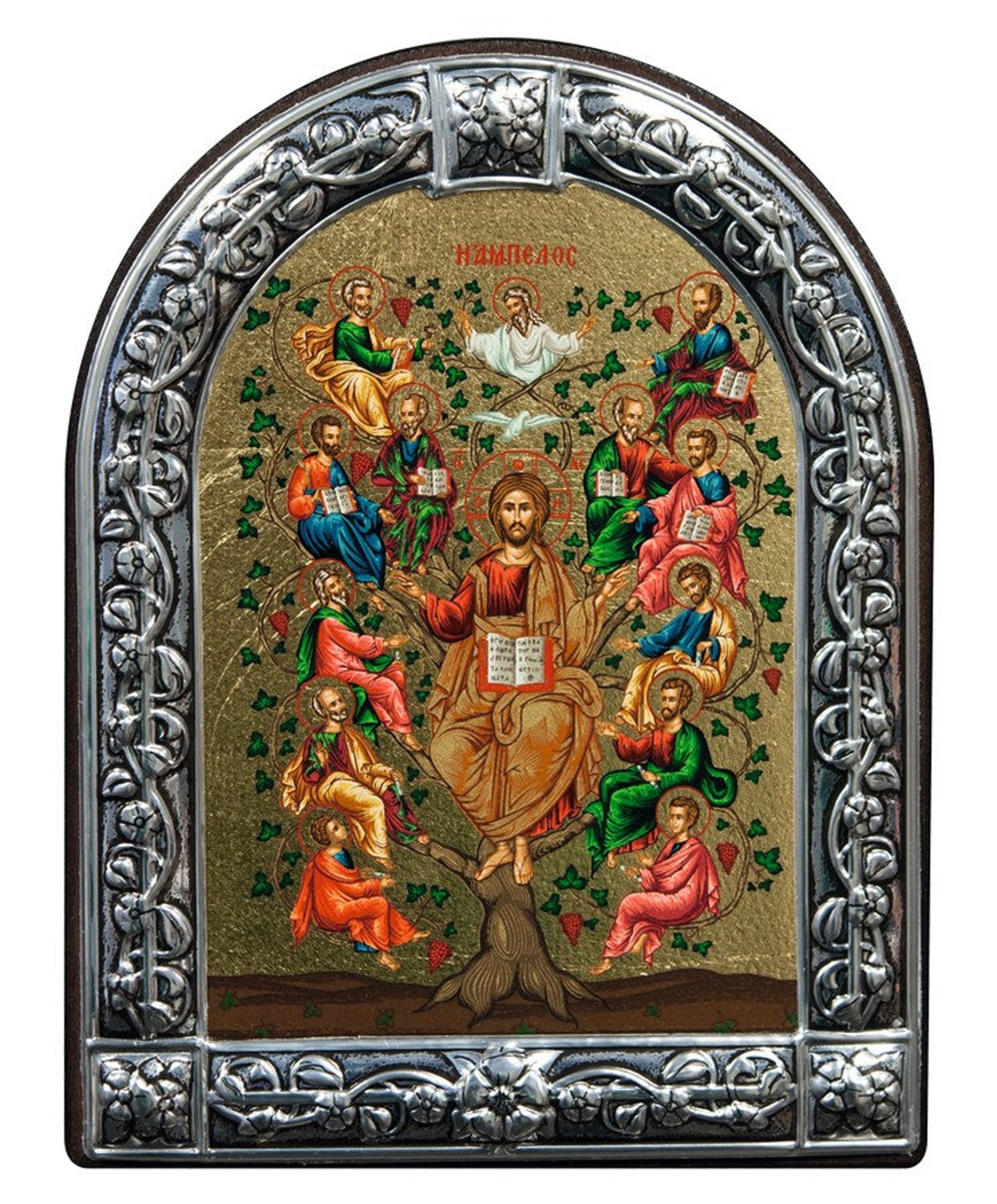 Byzantine Orthodox Icon the Vine Tree 8.3X6.3 Inches Crafted - Etsy