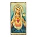Catholic Icon Immaculate Heart of Virgin Mary 28X15 Cm Aged - Etsy