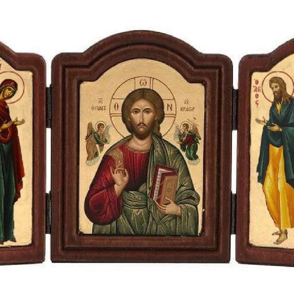 Triptych Icon - Etsy