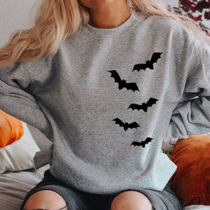 Bat Sweatshirt, Halloween Sweatshirt, Halloween Sweater, Bat Shirt for ...