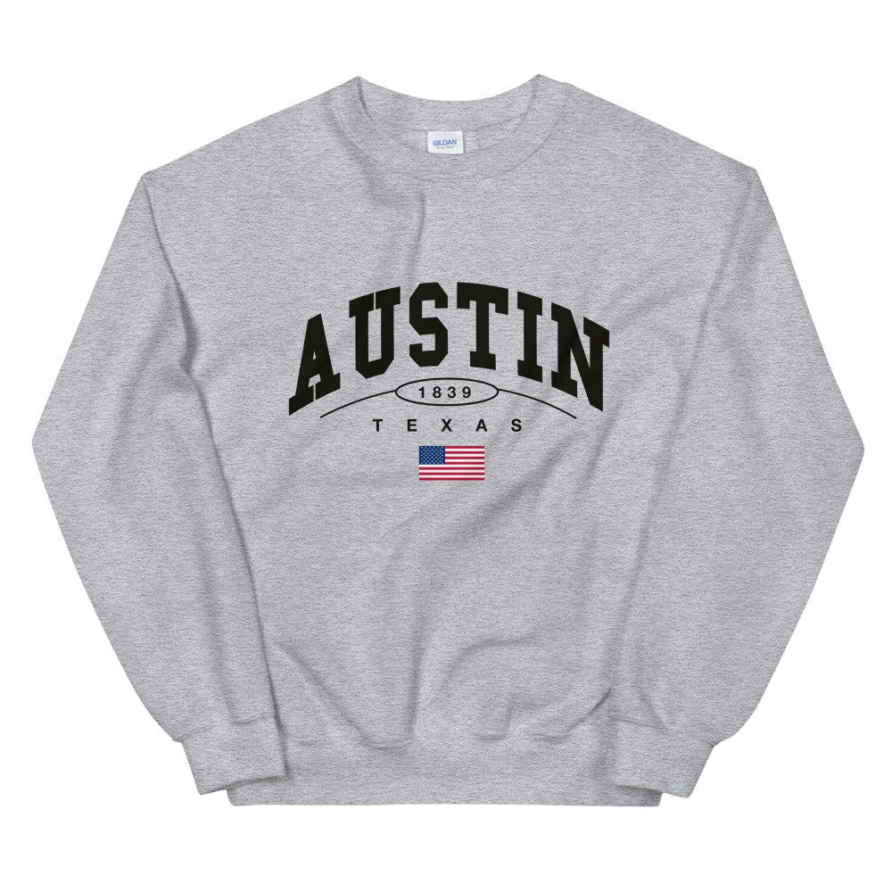 Austin Sweatshirt Austin Shirt Austin Texas Sweatshirt - Etsy España