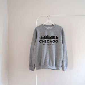 Chicago Sweatshirt, Chicago Gift, Chicago Illinois Sweatshirt, Chicago ...