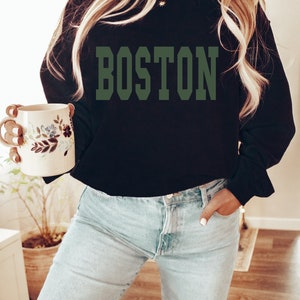 Boston Sweatshirt, Boston Crewneck, Boston Shirt Women, Boston Gifts ...