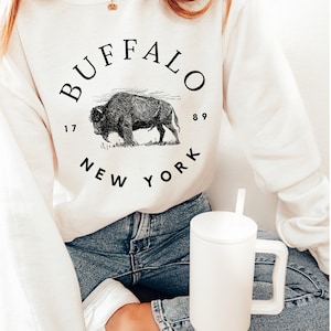 Buffalo New York Sweatshirt, Buffalo Sweatshirt, Buffalo Crewneck ...
