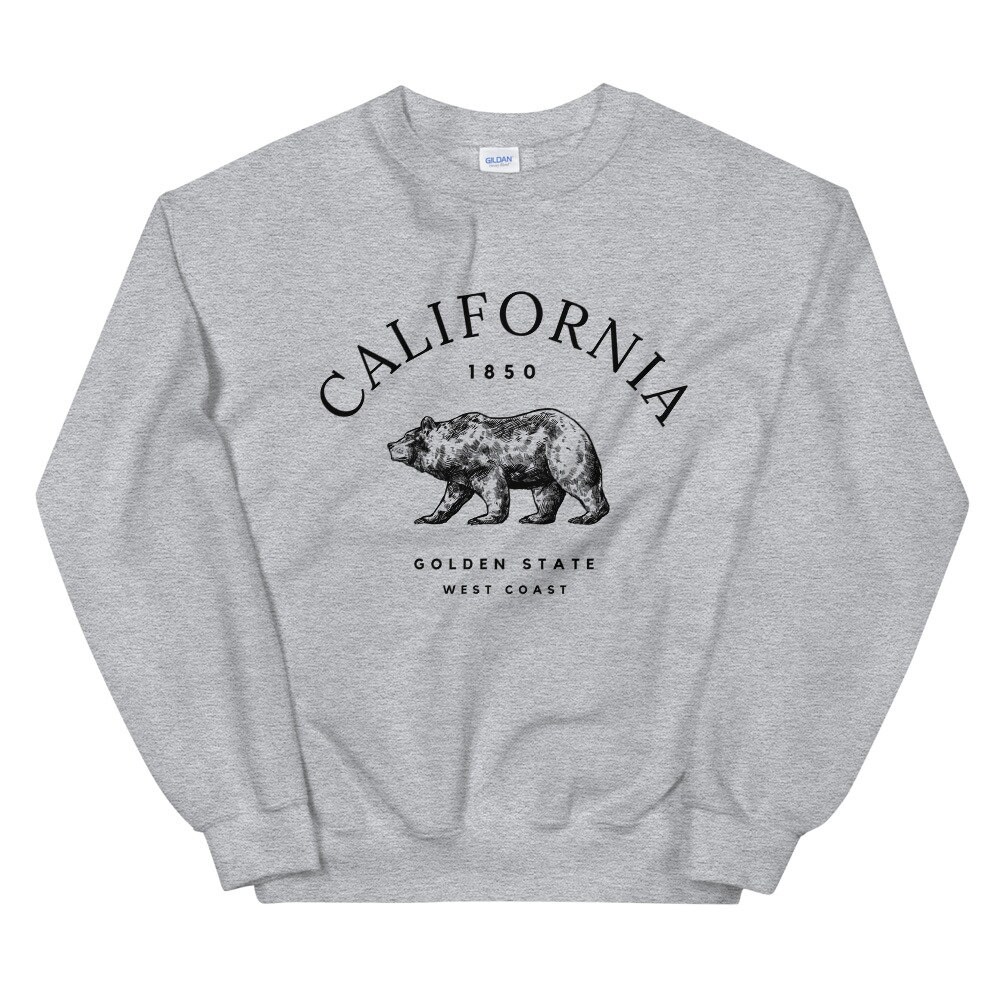 California Bear Sweatshirt California Sweatshirt Women | Etsy