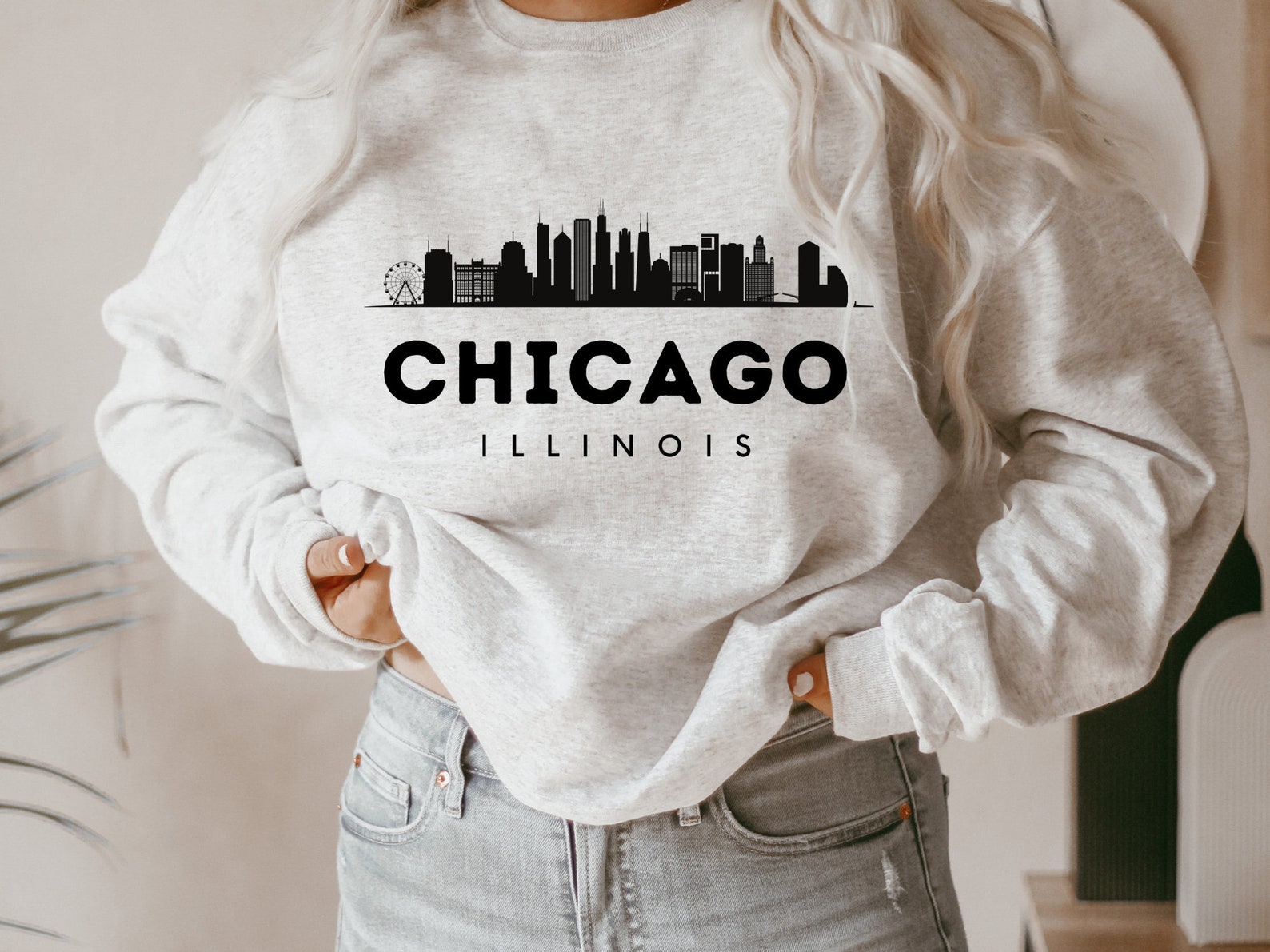 Chicago Sweatshirt Chicago Gift Chicago Illinois Sweatshirt - Etsy