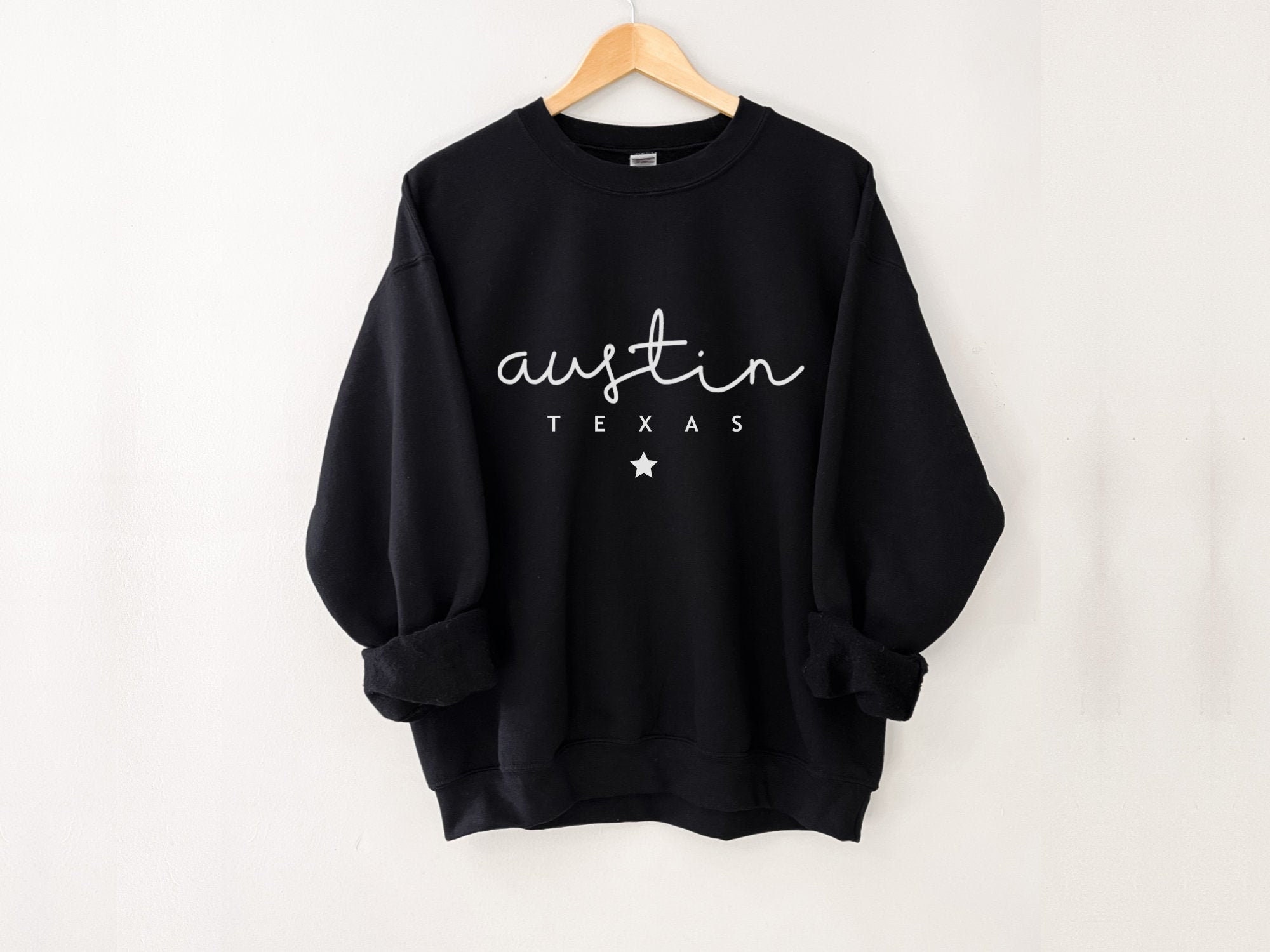 Austin Sweatshirt Austin Crewneck Austin Shirt Austin - Etsy México