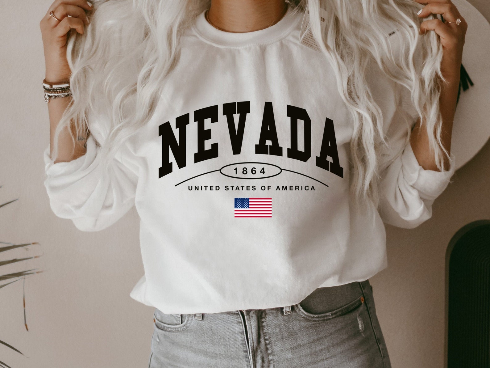 Nevada Sweatshirt Nevada Crewneck Nevada Shirts for Women - Etsy France