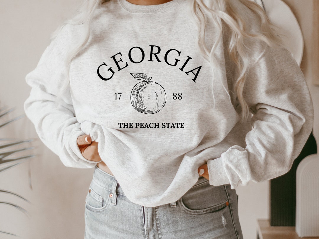 Georgia Sweatshirt, Georgia State Shirt, Georgia Peach Shirt, Georgia ...