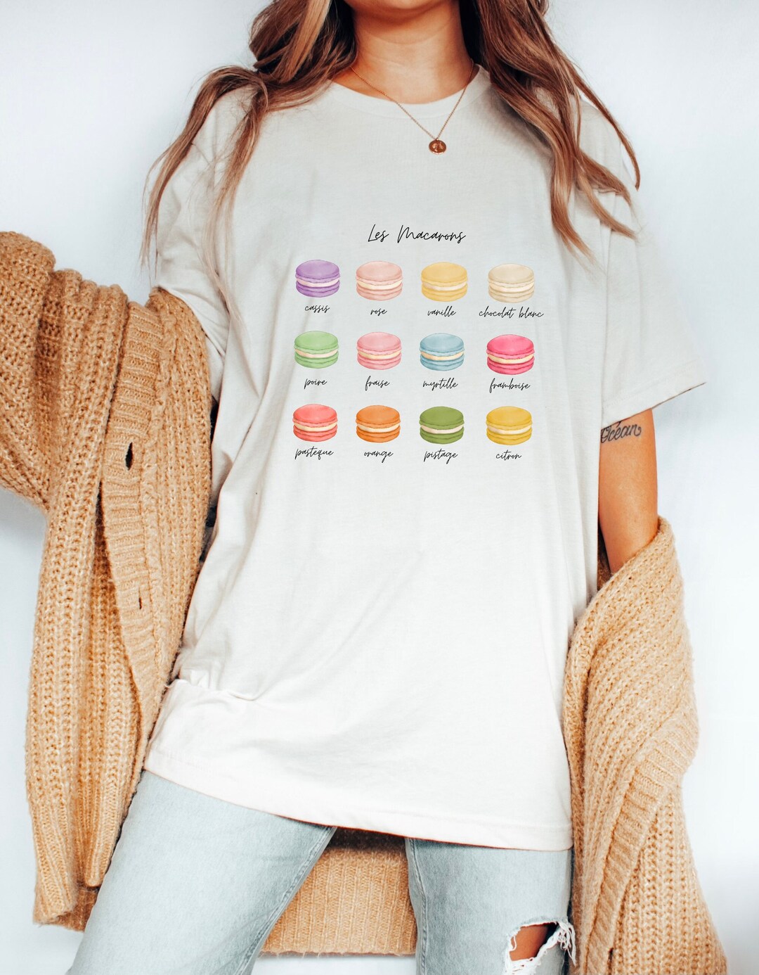Macaron Tshirt, French Teacher Shirt, French Teacher Gift, Macaron ...