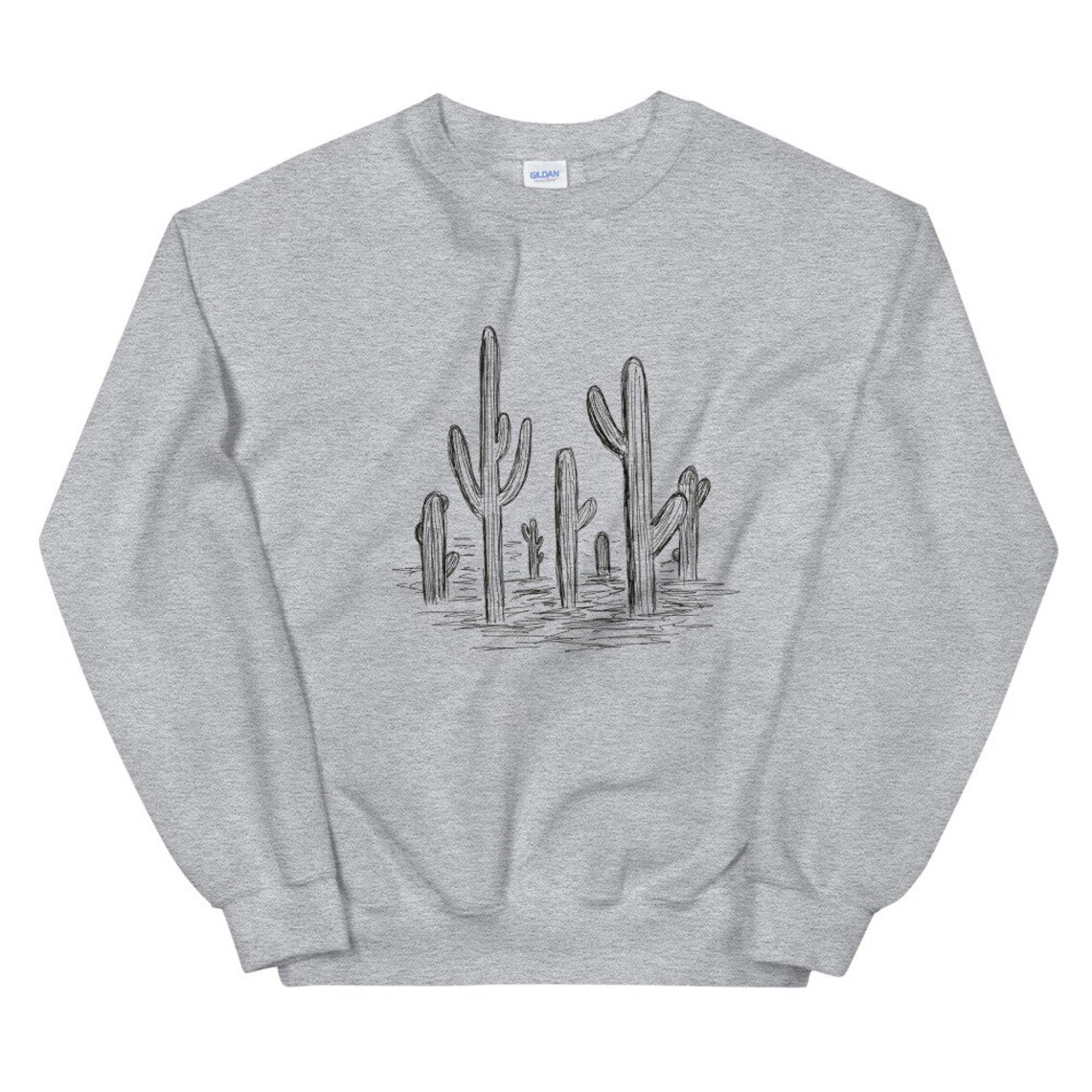 Cactus Sweatshirt Cactus Crewneck Cactus Shirt Women Cactus | Etsy