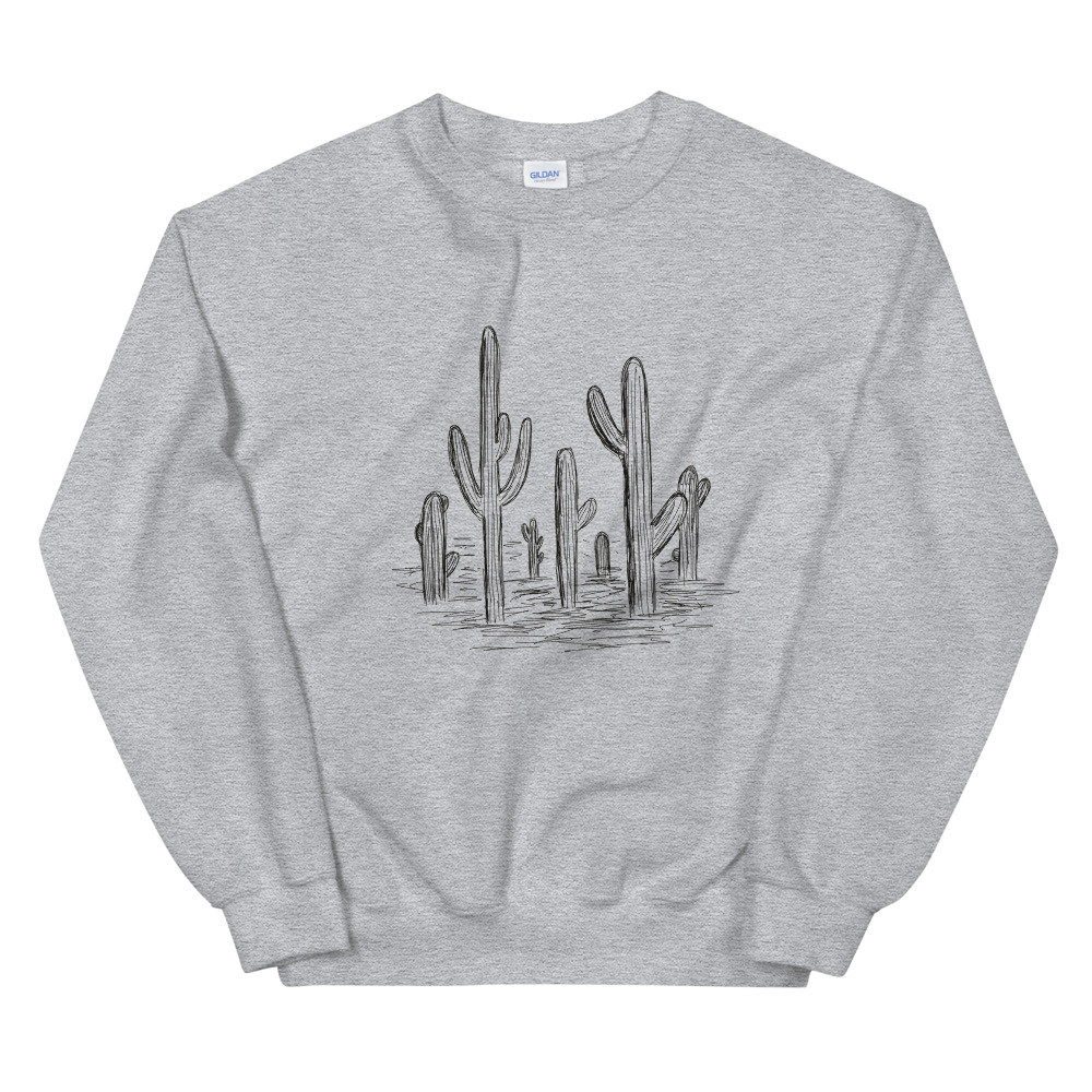 Cactus Sweatshirt Cactus Crewneck Cactus Shirt Women Cactus - Etsy