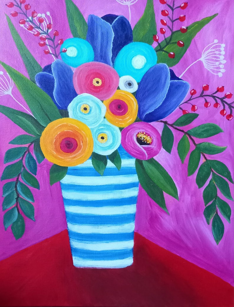 Joyful Flowers - Etsy