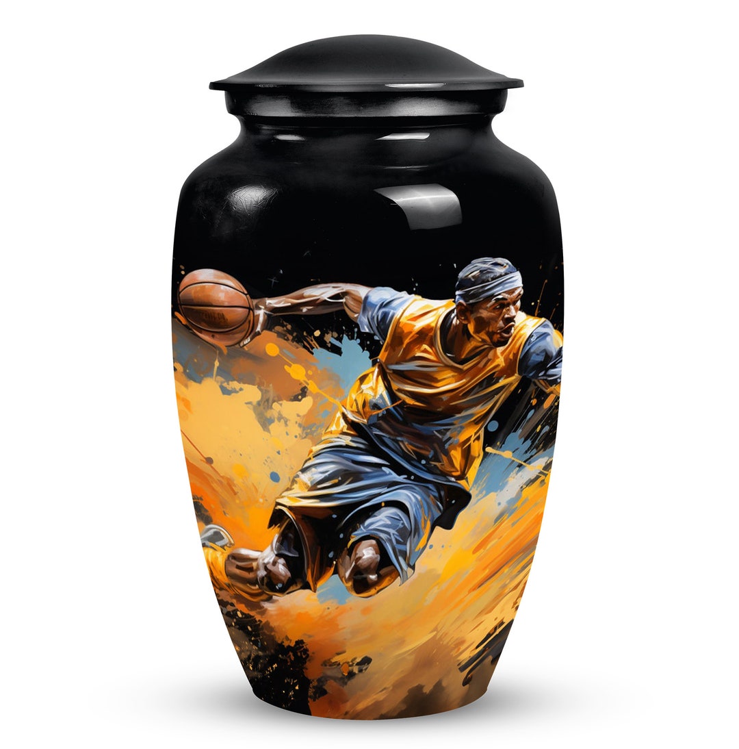 Basketball Sports Player in Play Ground Cremation Adult Human Ashes Urn ...