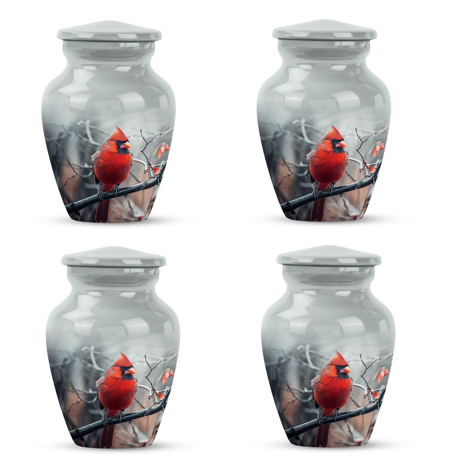 Cardinal Bird Urn, Urn for Human Ashes, Cremation Urn Ashes, Large Urn ...