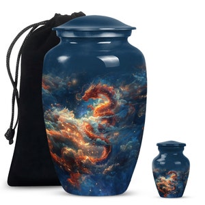 Dragon Theme Cremation Urn for Human Ashes, Cremate Urn for Ashes ...