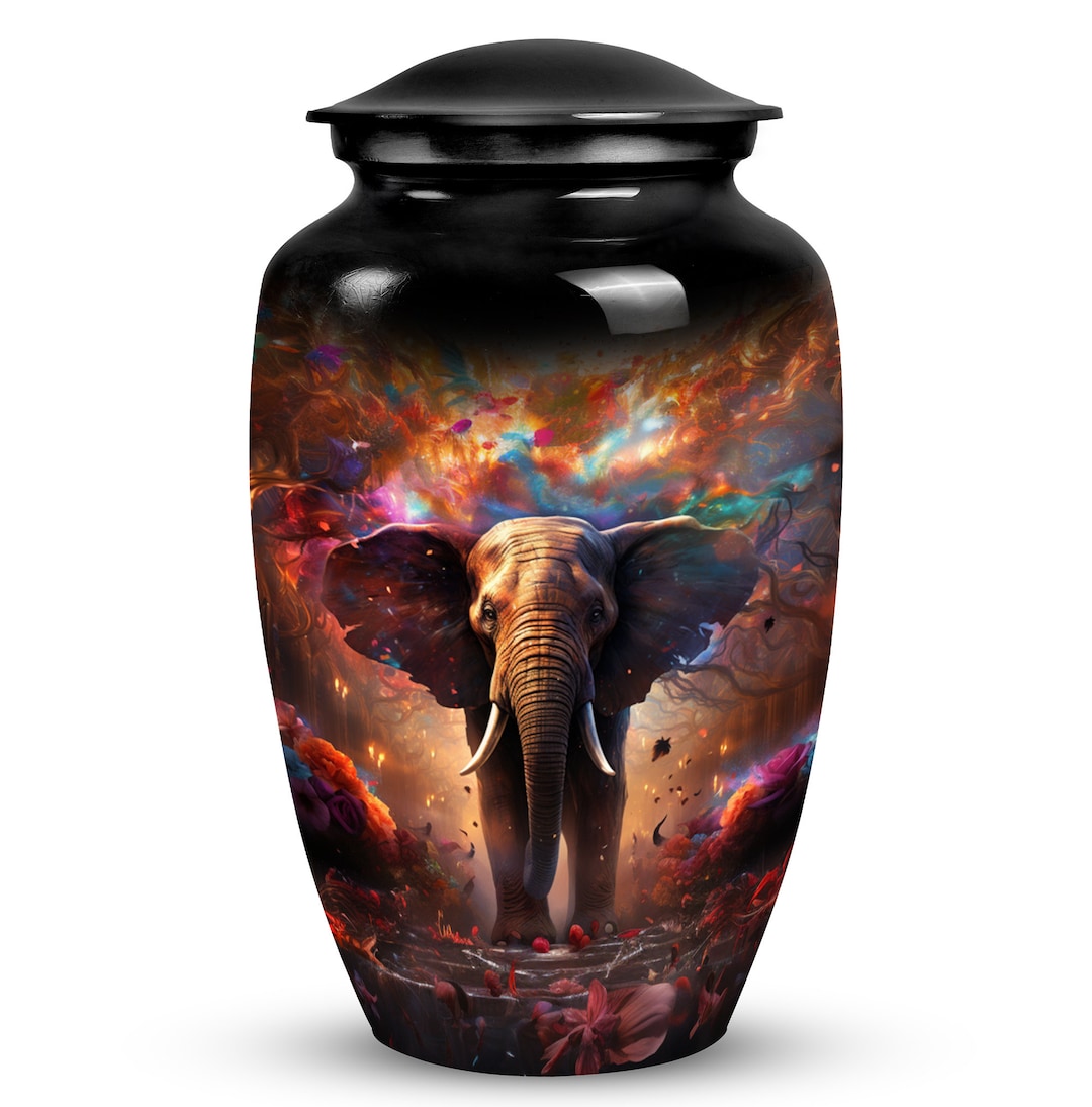 Mystical Elephant Journey Memorial Urns for Human Ashes - Majestic ...