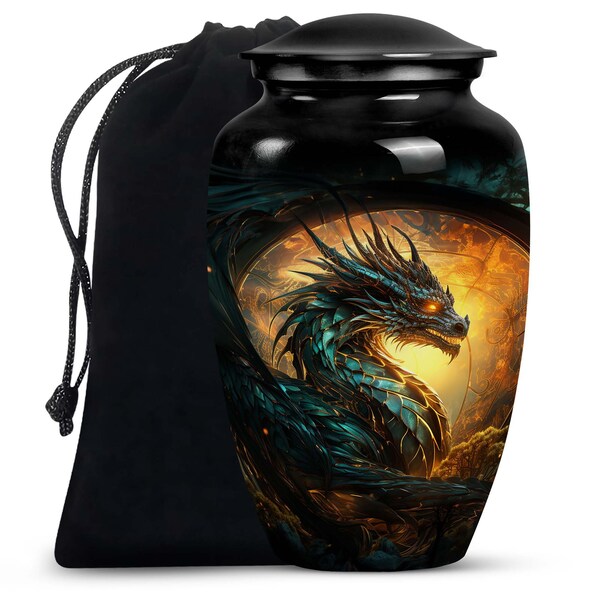 Urn Human Ashes Dragon - Etsy