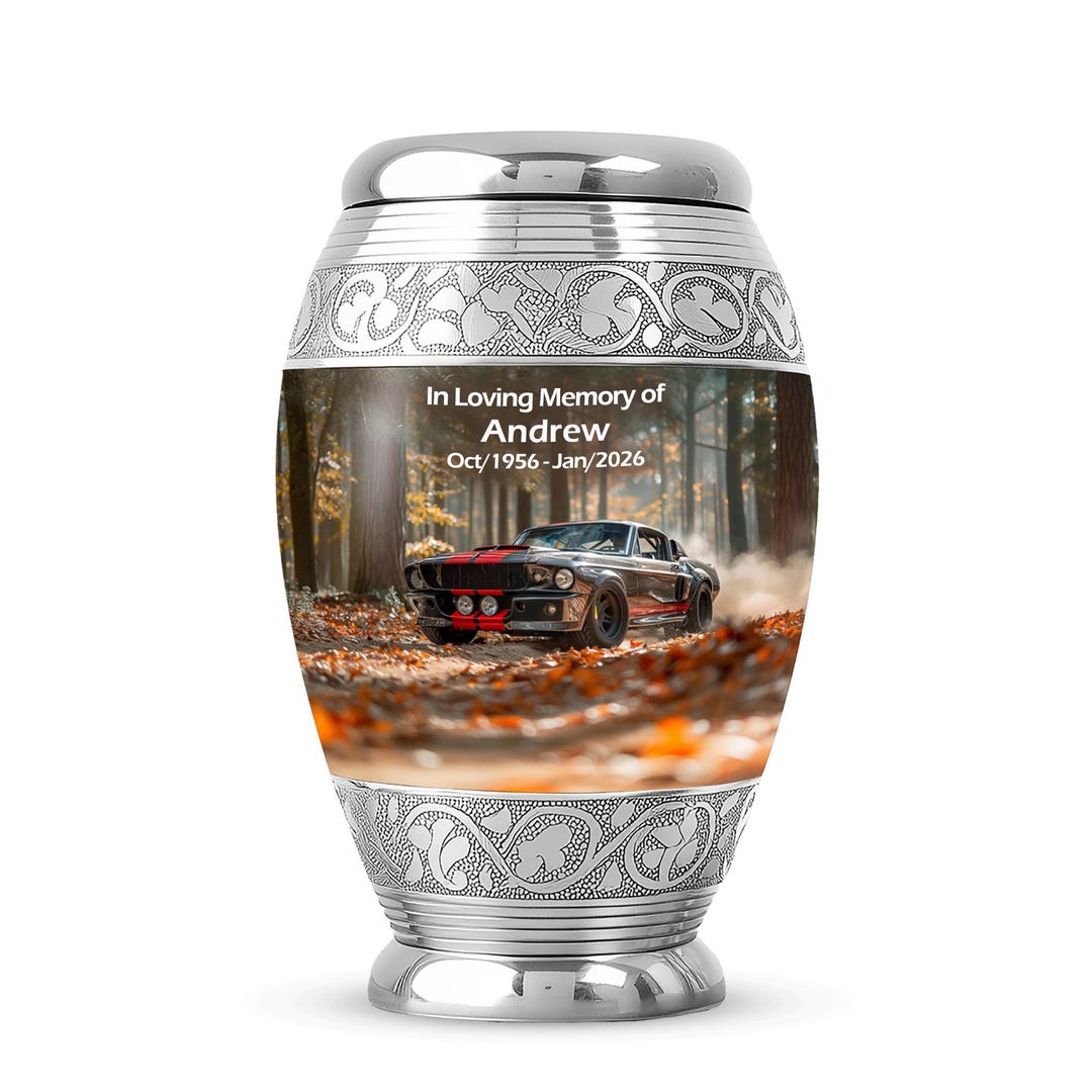 Classic Car Memorial Urn for Ashes, Decorative Urn, Funeral Keepsake ...
