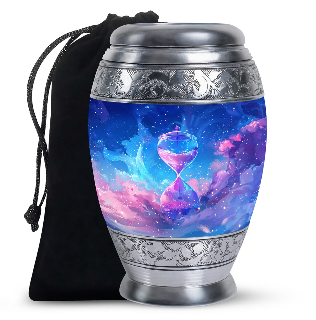 Cosmic Sand Clock Memorial Urn: Aluminum Funeral Ash Urn - Etsy