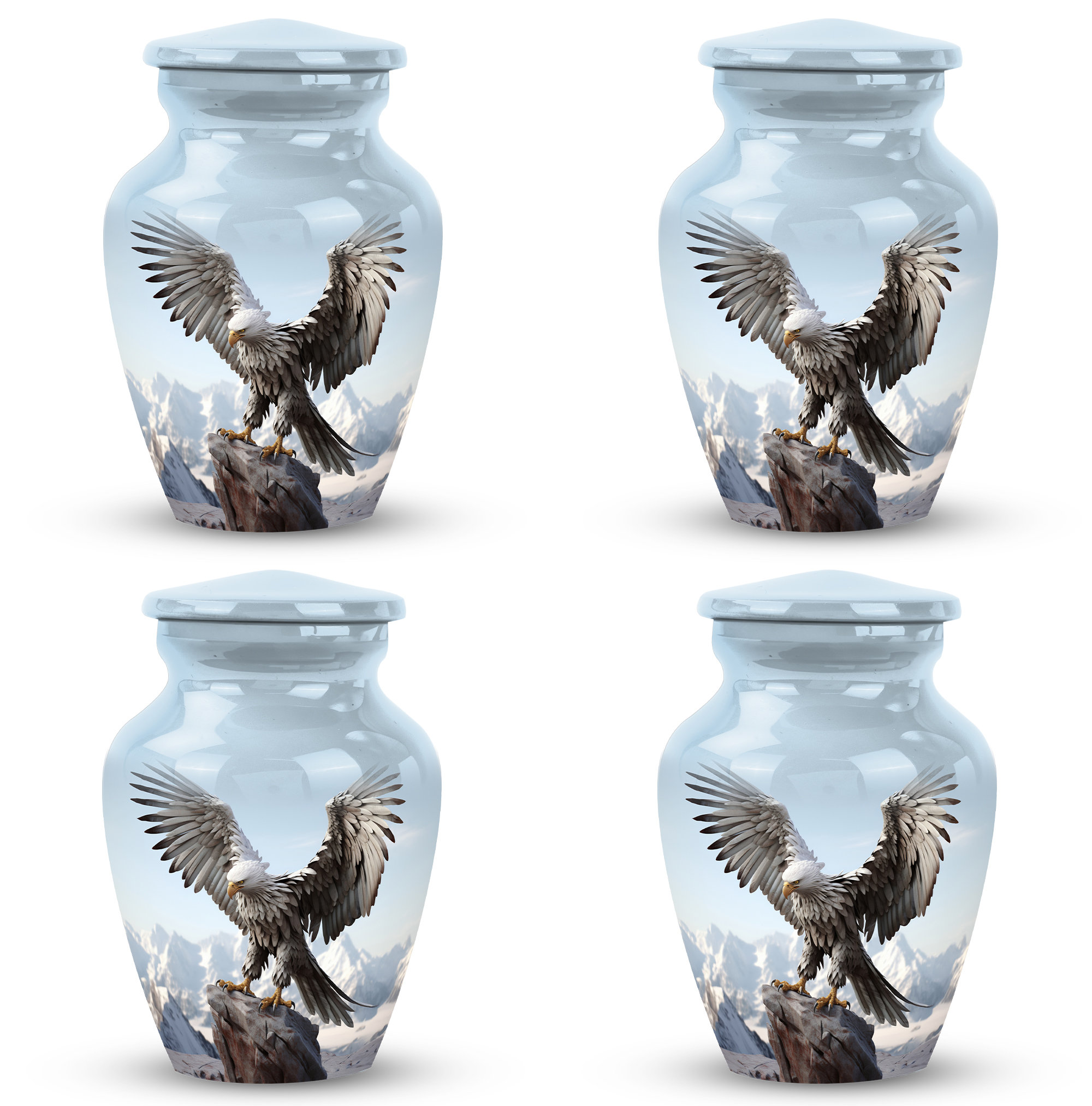 Patriotic Eagle Cremation Urn, Symbol of Courage and Freedom ...
