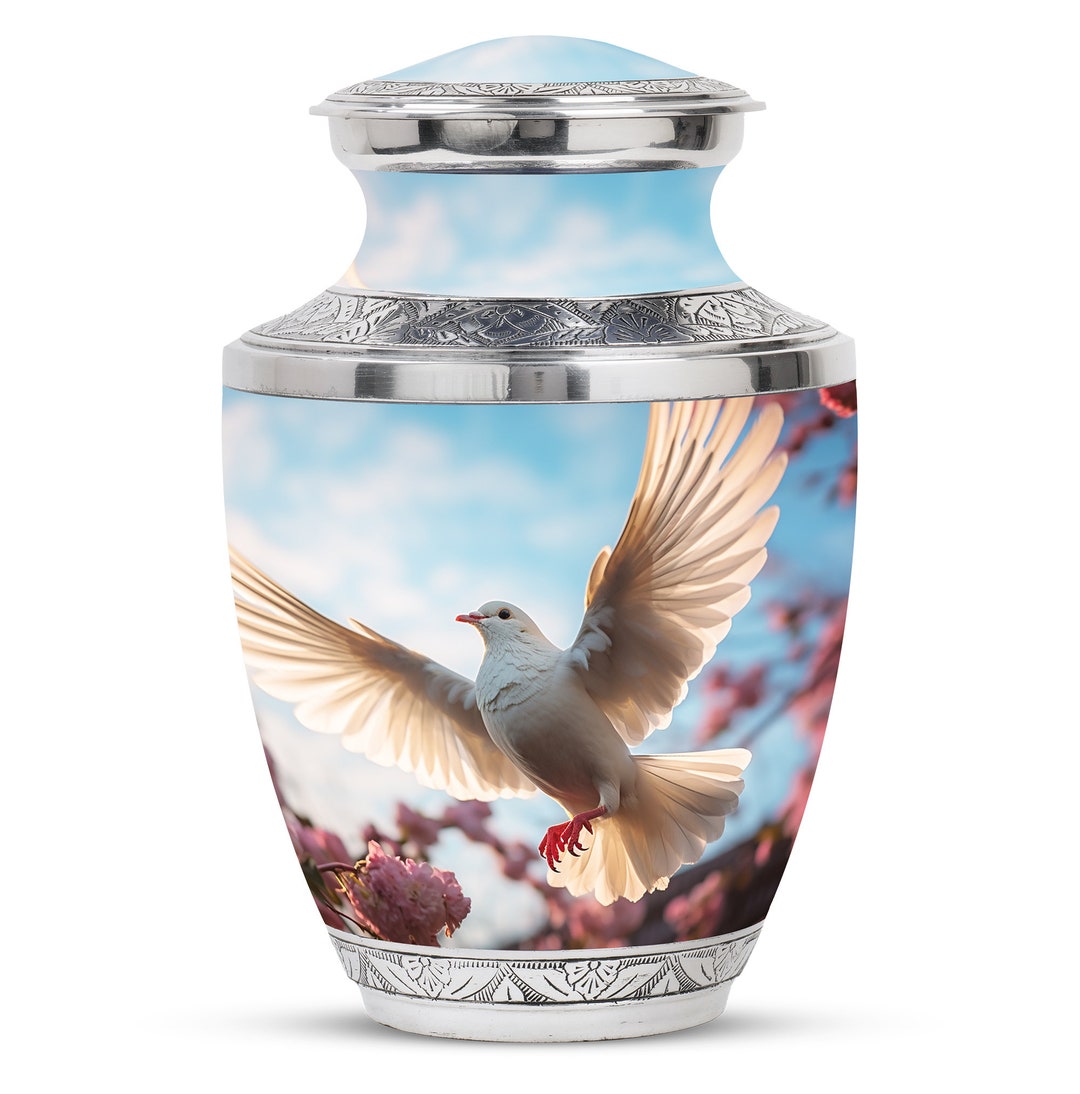 Peace Dove Cremation Urn for Ashes: Soulful Flight Memorial Urn (200 Cu ...