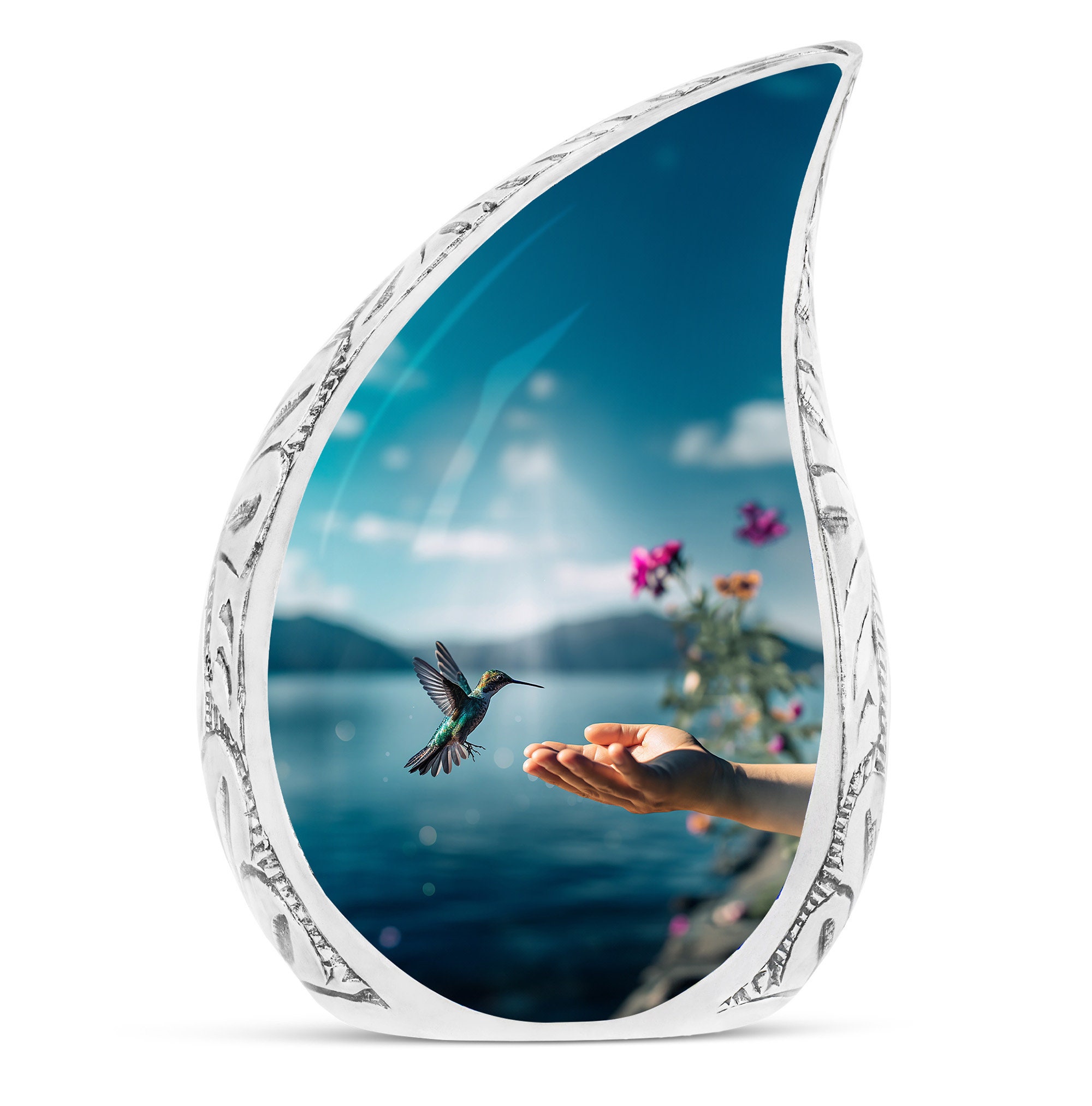 Flying Hummingbird Urn for Ashes, Memorial Keepsake Urn for Adults ...