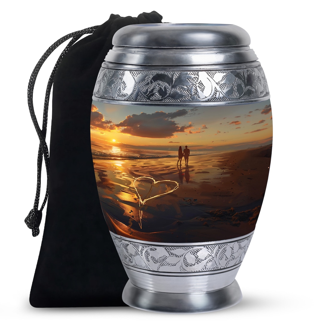 Beach Sunset Couple Cremation Urn: Romantic Memorial Keepsake - Etsy