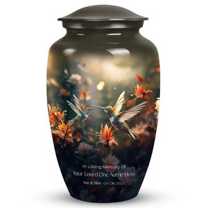 Flying Hummingbird Memorial Urns for Human Ashes, Decorative Urn for ...