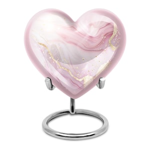 Pink Marble Urn for Ashes, Mini Burial Urn for Human Ashes, Large Urns ...