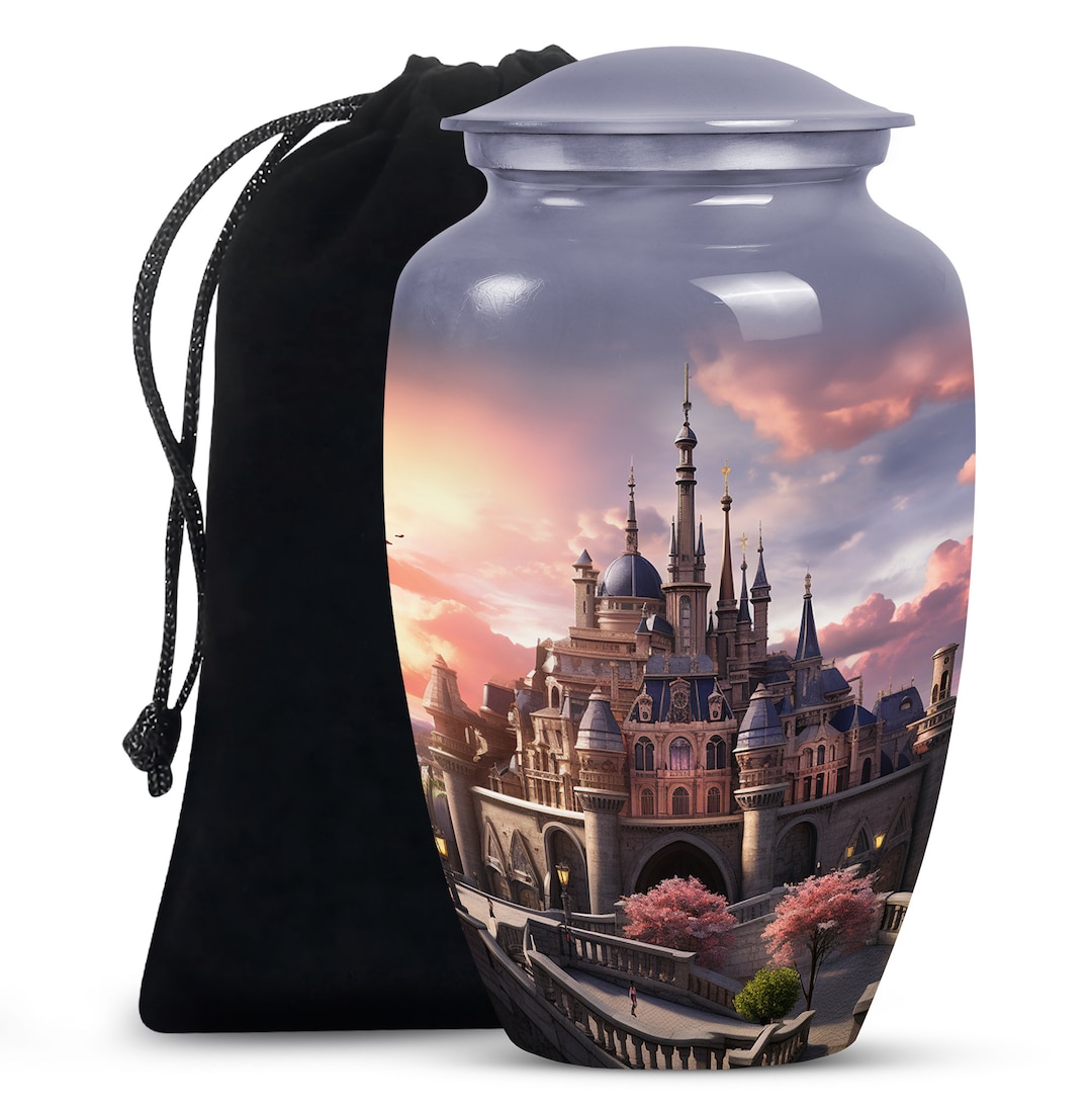 Fairy Tale Castle at Sunset Memorial Keepsakes Urns for Ashes - 10 ...