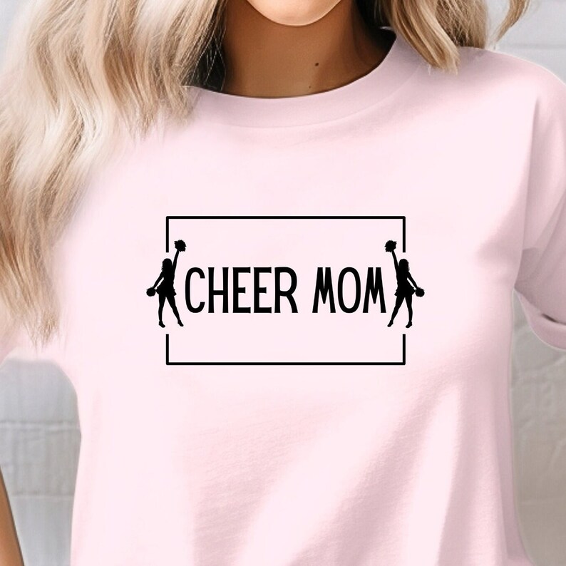 Cheer Mom PNG Download Cheerleading Cheerleader Sports T-shirt Design ...