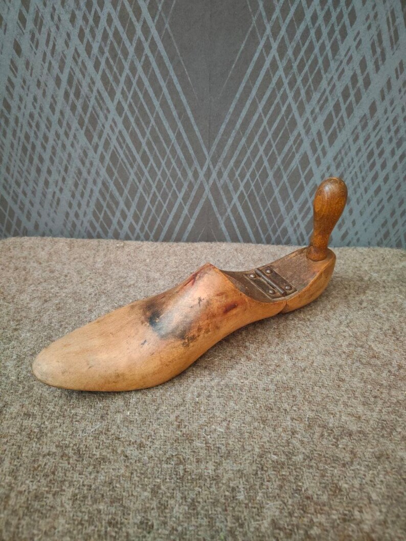 Right Foot Wooden Shoe Block,retro,antique Wooden Molds of Old Cobbler ...