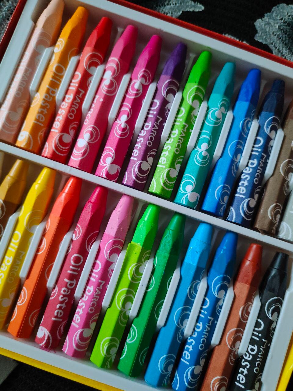 Soft Oil Pastels Set 24/36 Drawing Crayons Art Pastels Colored Crayons ...